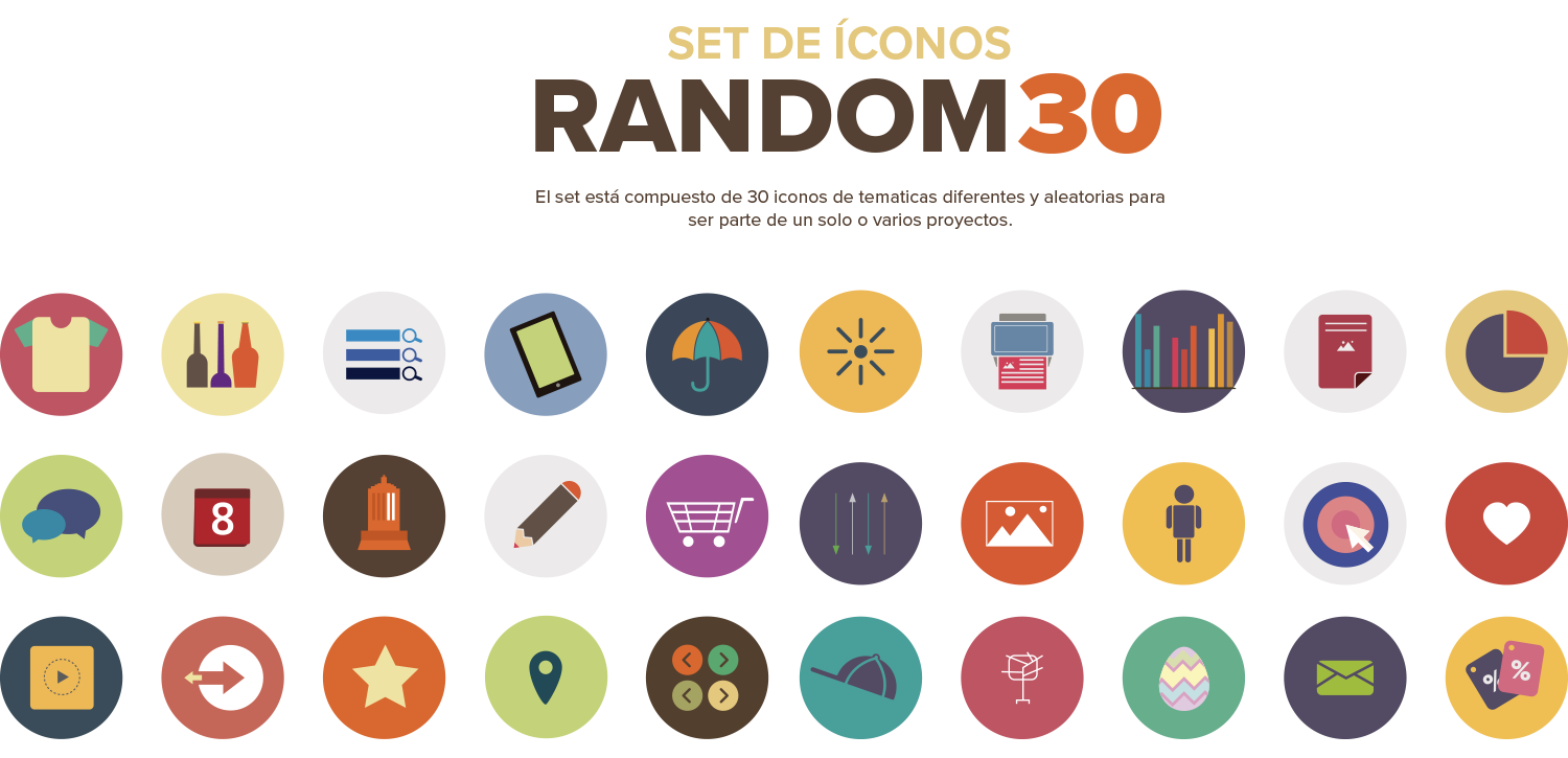 RANDOM 30 – Set de Iconos