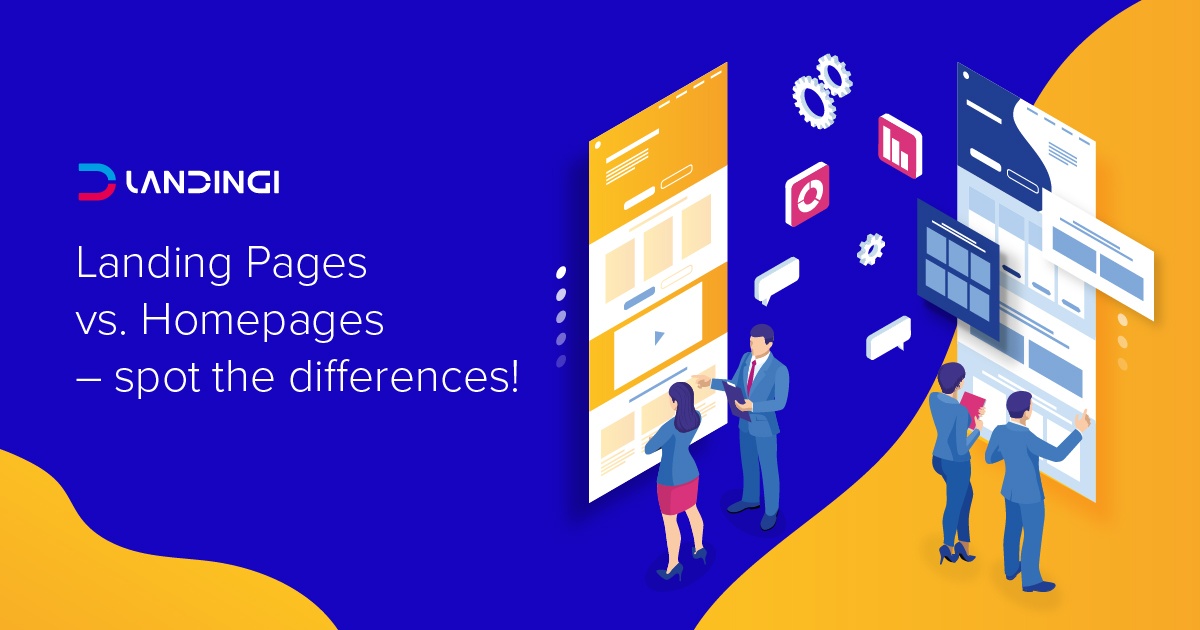 Landing Pages vs. Homepages – spot the differences! | Landingi