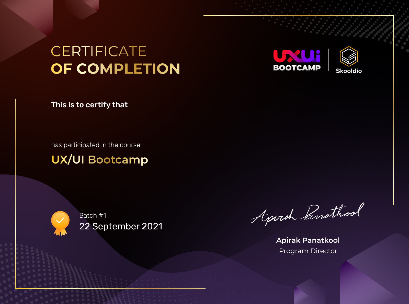 UX/UI Bootcamp by Skooldio