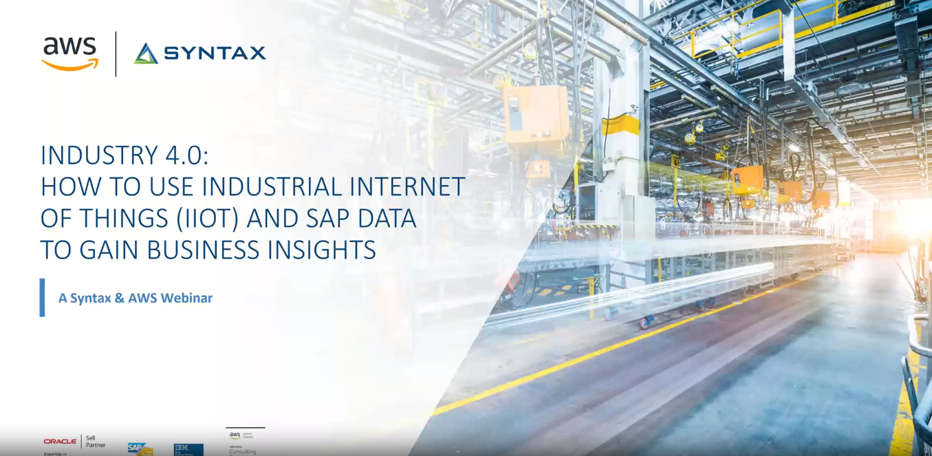 INDUSTRY 4.0: HOW TO USE INDUSTRIAL INTERNET OF THINGS (IIOT) AND SAP ...