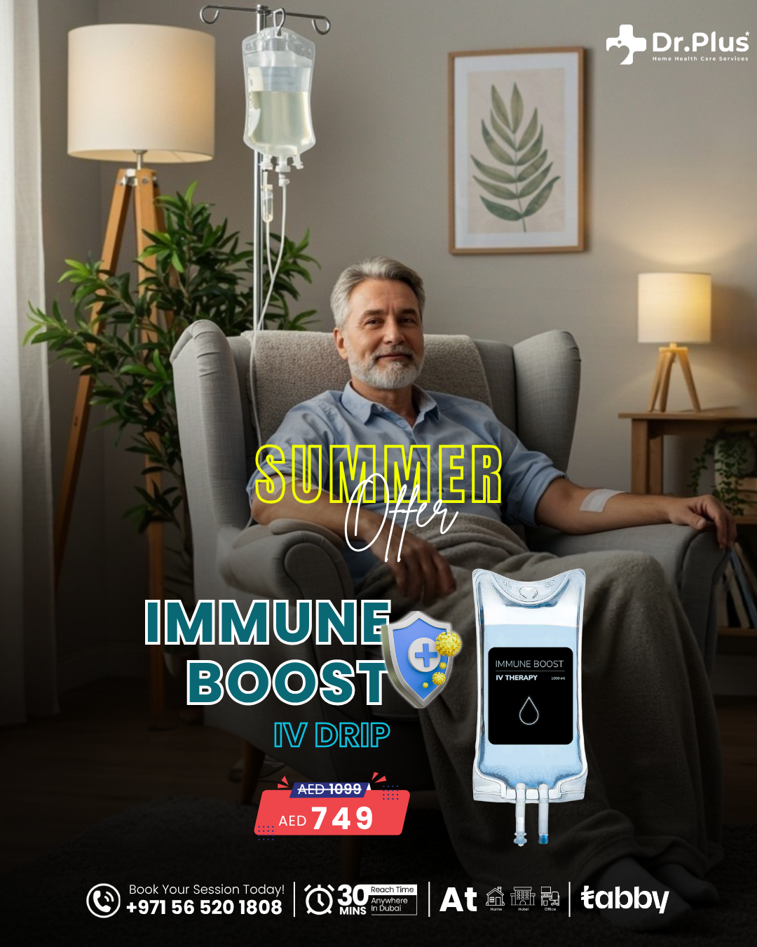 Premium At-Home IV Drip Services in UAE