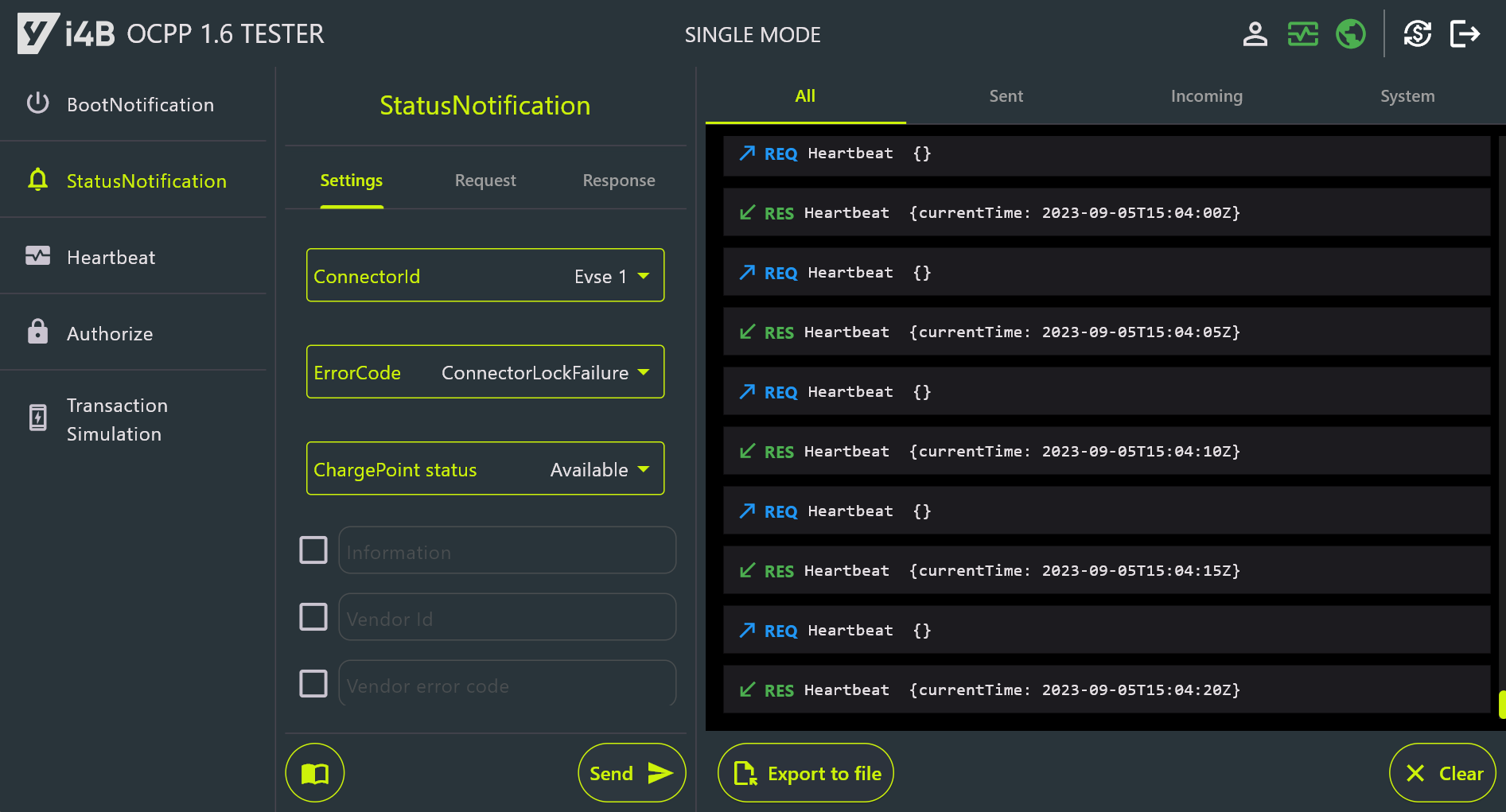 OCPP Tester - Simulate and Analyze Your CSMS System