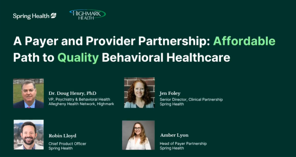 A Payer and Provider Partnership