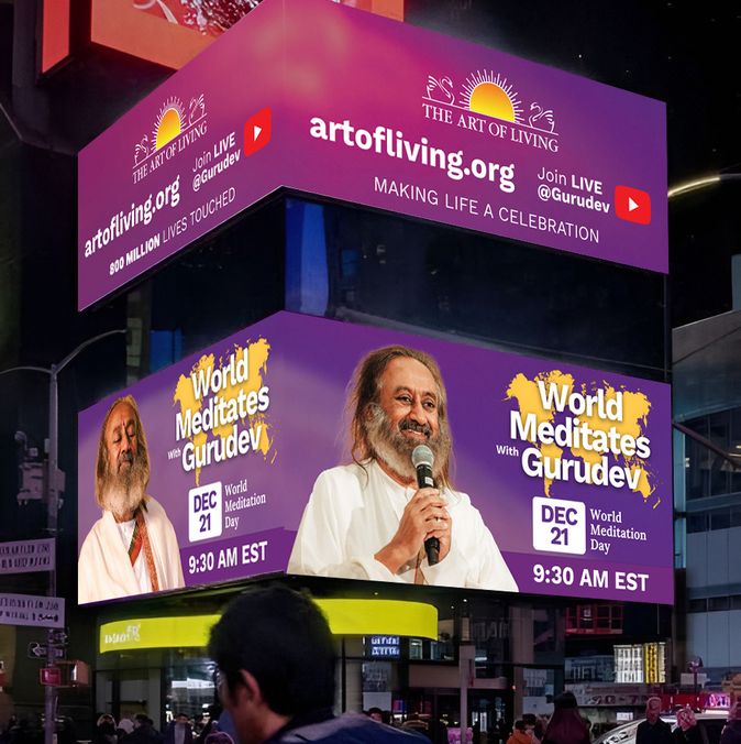 Live Meditatie met Gurudev · Gratis Online Event