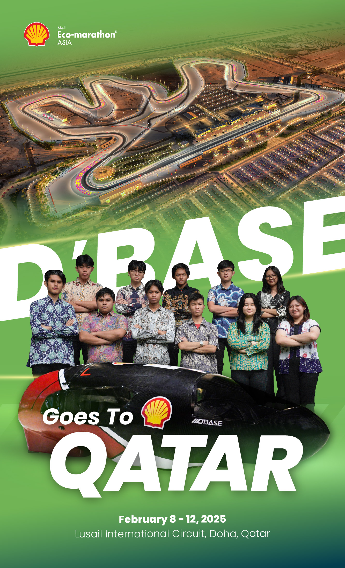 BINUS ASO School of Engineering | Shell Eco-marathon 2025 Qatar