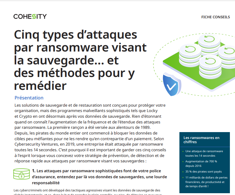 Cinq types d’attaques par ransomware visant la sauvegarde… et des ...