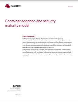 Container Security Maturity Model White Paper