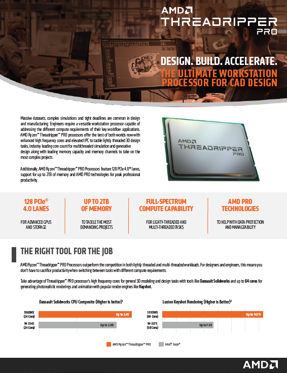 DESIGN. BUILD. ACCELERATE. THE ULTIMATE WORKSTATION PROCESSOR FOR CAD ...